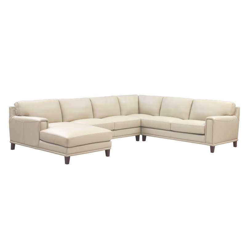 HYDELINE Hayward 4 - Piece Leather Sectional | Wayfair